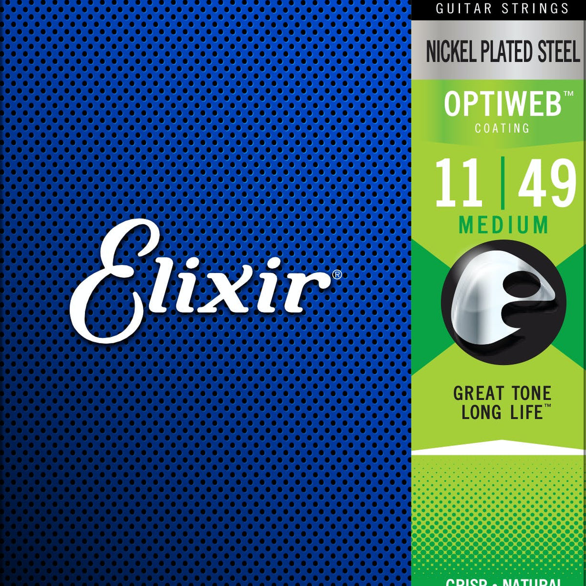ELIXIR Optiweb Electric Guitar Strings – Medium 11-49 Gauge (Single Pa – Goldies Music